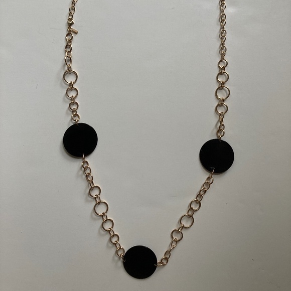 Ross-Simons | Jewelry | Rosssimons Graduated Gold Link Black Disc ...